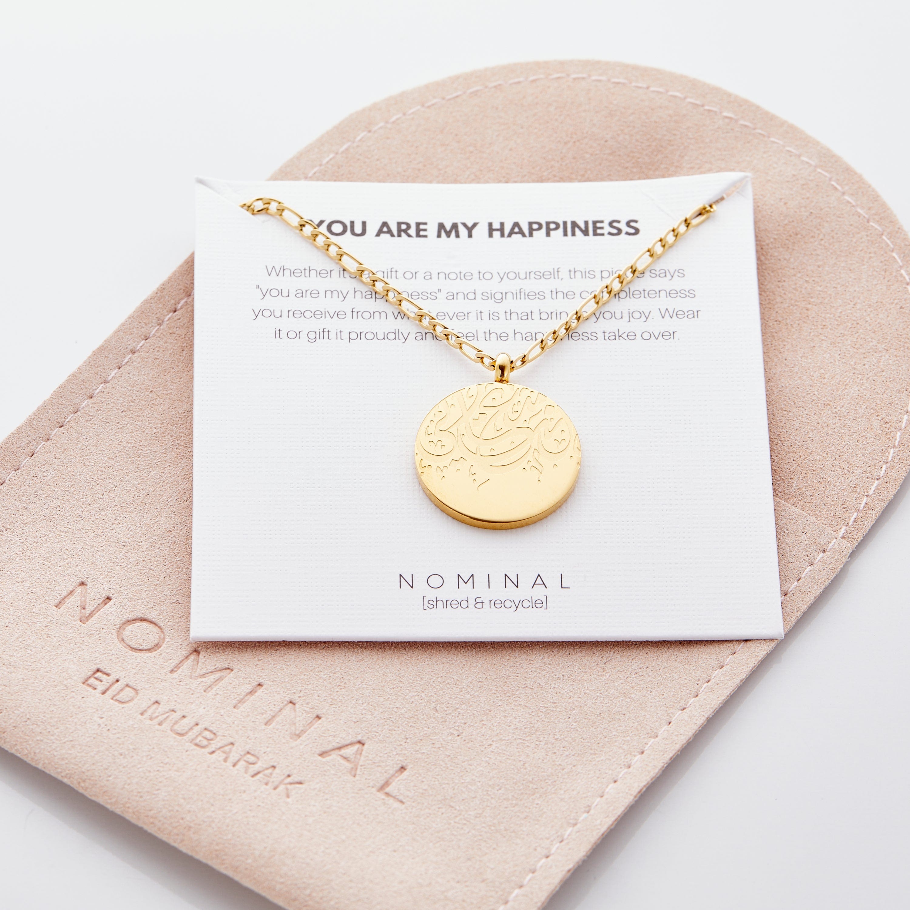 "Happiness" Token Necklace | Women